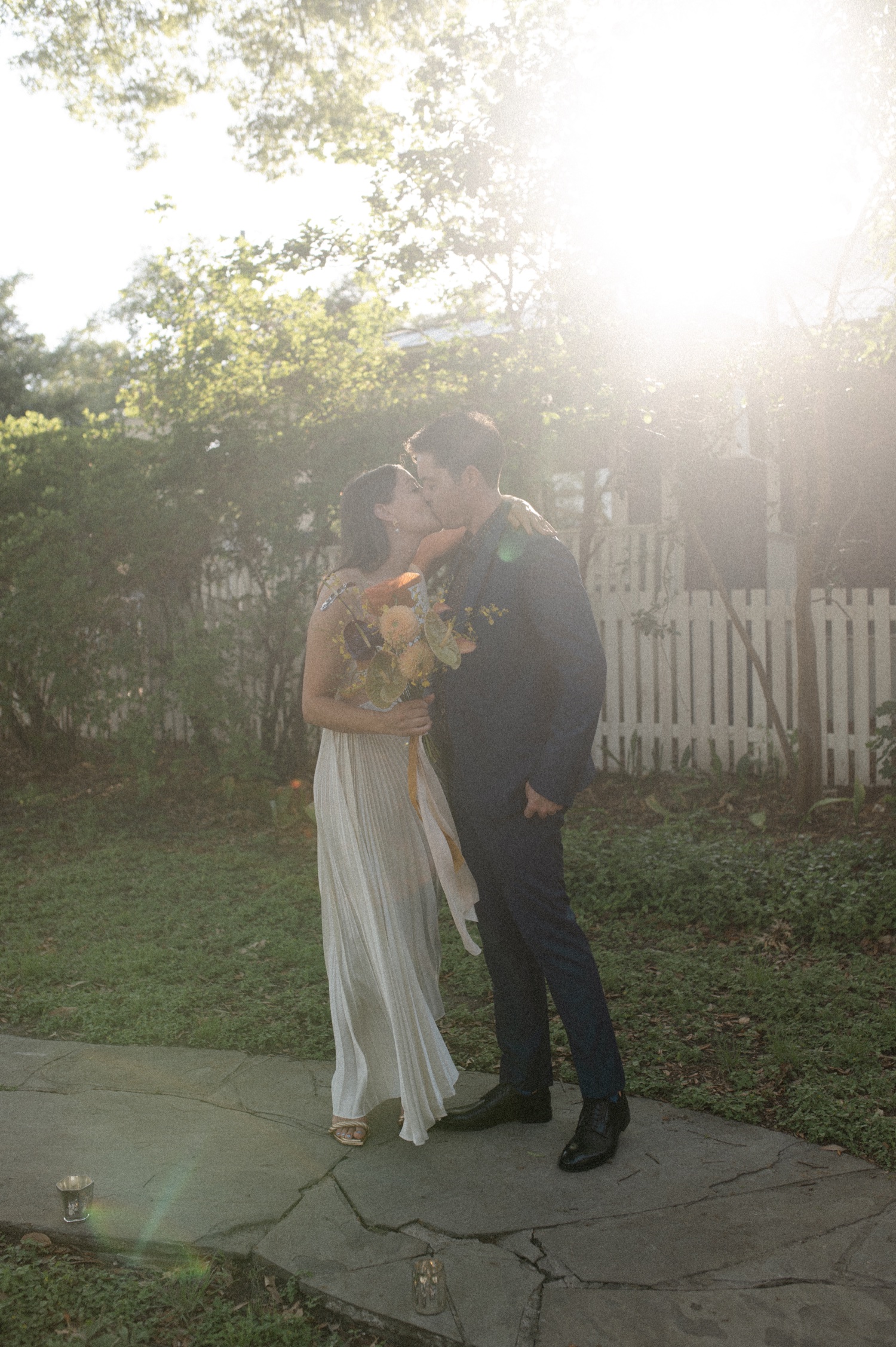 Sarah & Mike | Backyard Wedding in Travis Heights | Austin, TX - LeeAnn ...