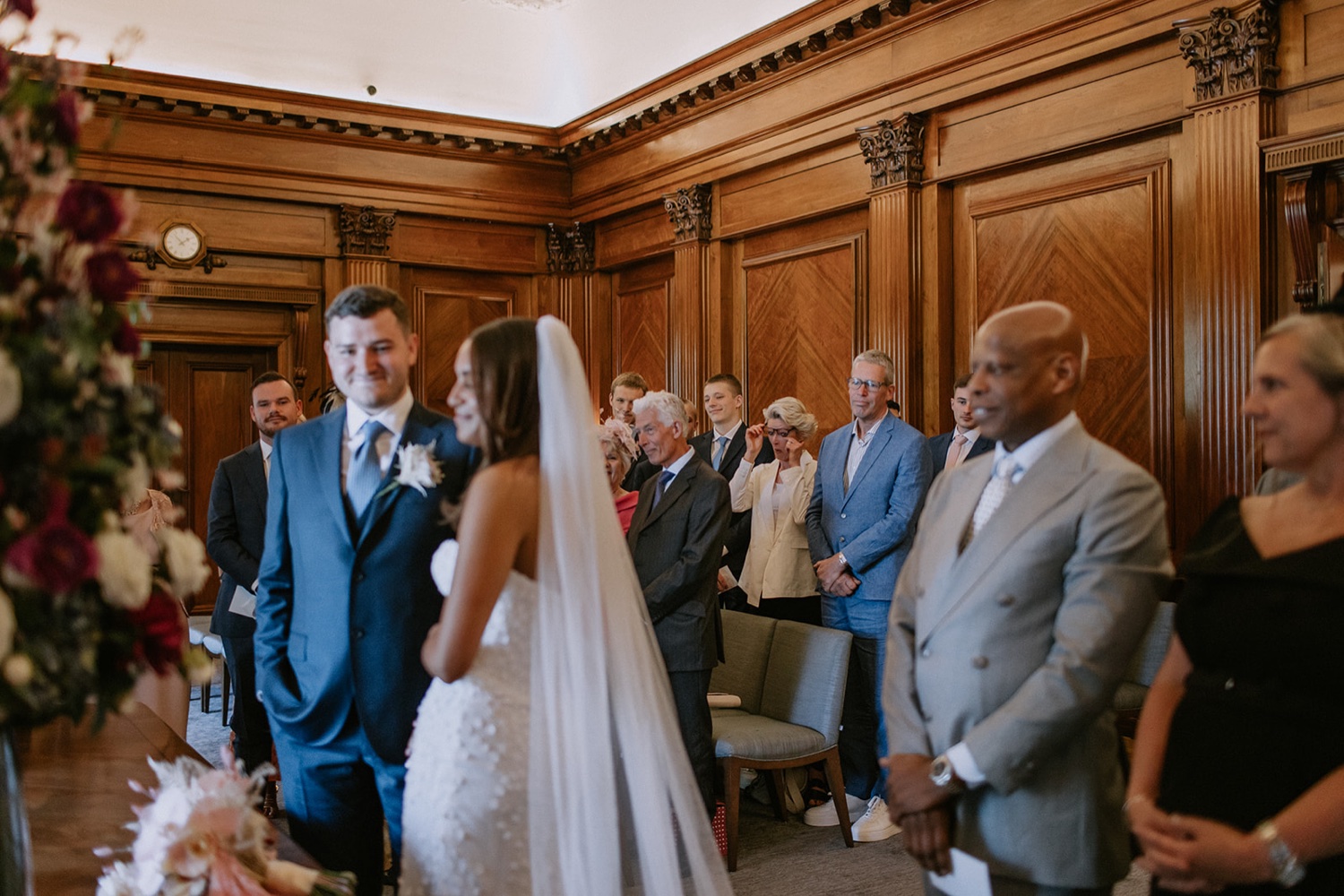 Stylish & Modern London Wedding at Marylebone Town Hall - Heather Sham ...