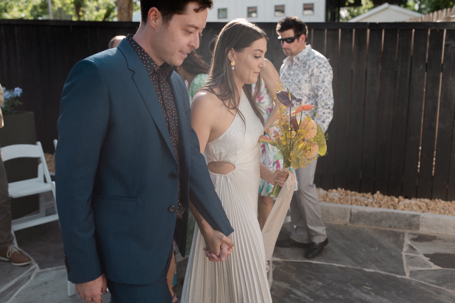 Sarah & Mike | Backyard Wedding in Travis Heights | Austin, TX - LeeAnn ...