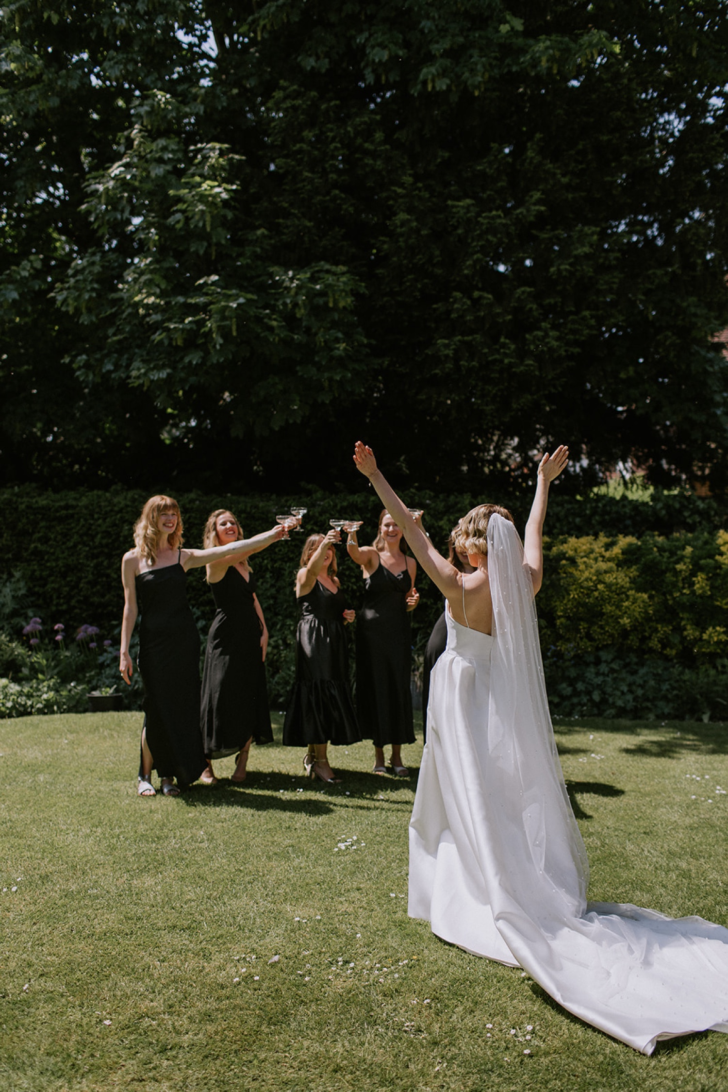 Monochrome, Stylish Church Wedding, London - Heather Sham Photography