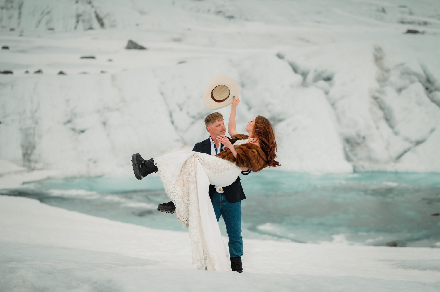 Alaska Glacier Helicopter Elopement | Samantha and Devin ...