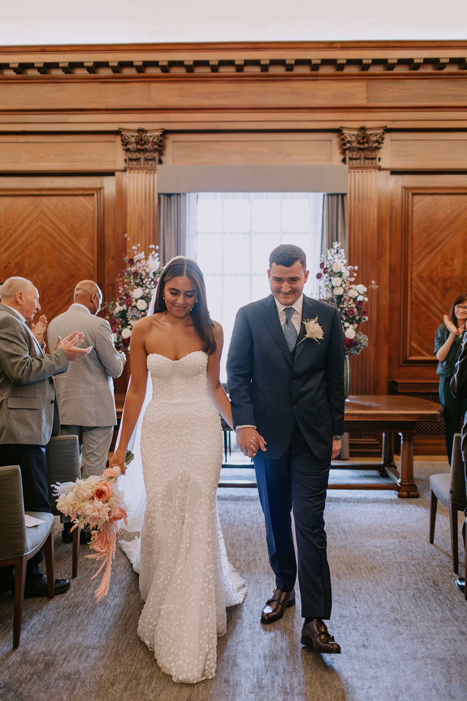 Stylish & Modern London Wedding at Marylebone Town Hall - Heather Sham ...