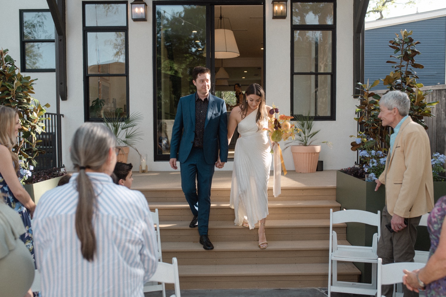 Sarah & Mike | Backyard Wedding in Travis Heights | Austin, TX - LeeAnn ...