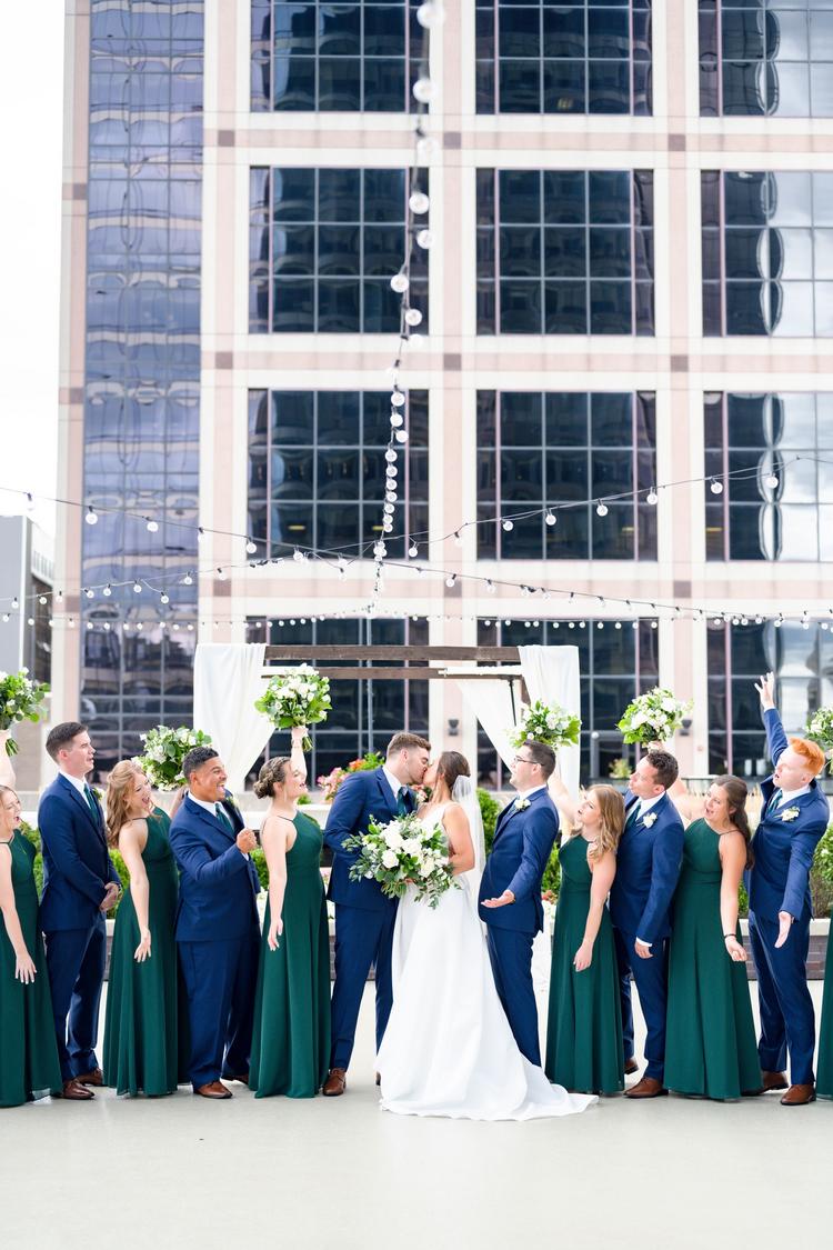 Regions Tower Wedding Downtown Indianapolis - mariamckenziephotography.com