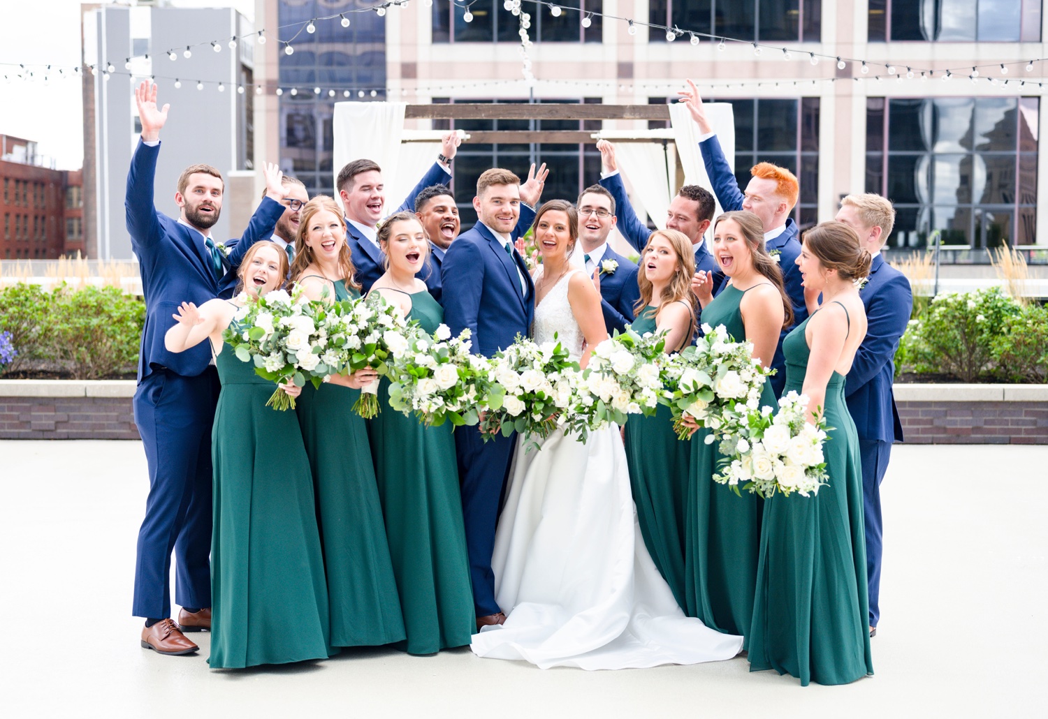 Regions Tower Wedding Downtown Indianapolis - mariamckenziephotography.com