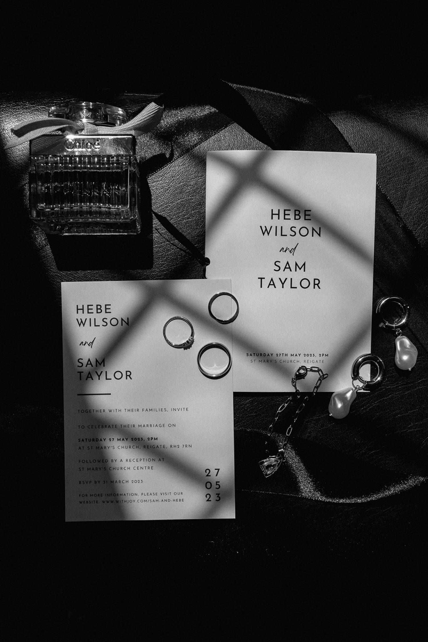 Monochrome, Stylish Church Wedding, London - Heather Sham Photography