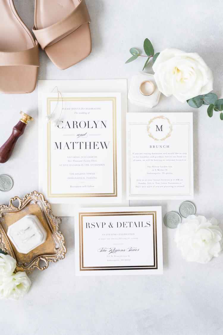 Regions Tower Wedding Downtown Indianapolis - mariamckenziephotography.com
