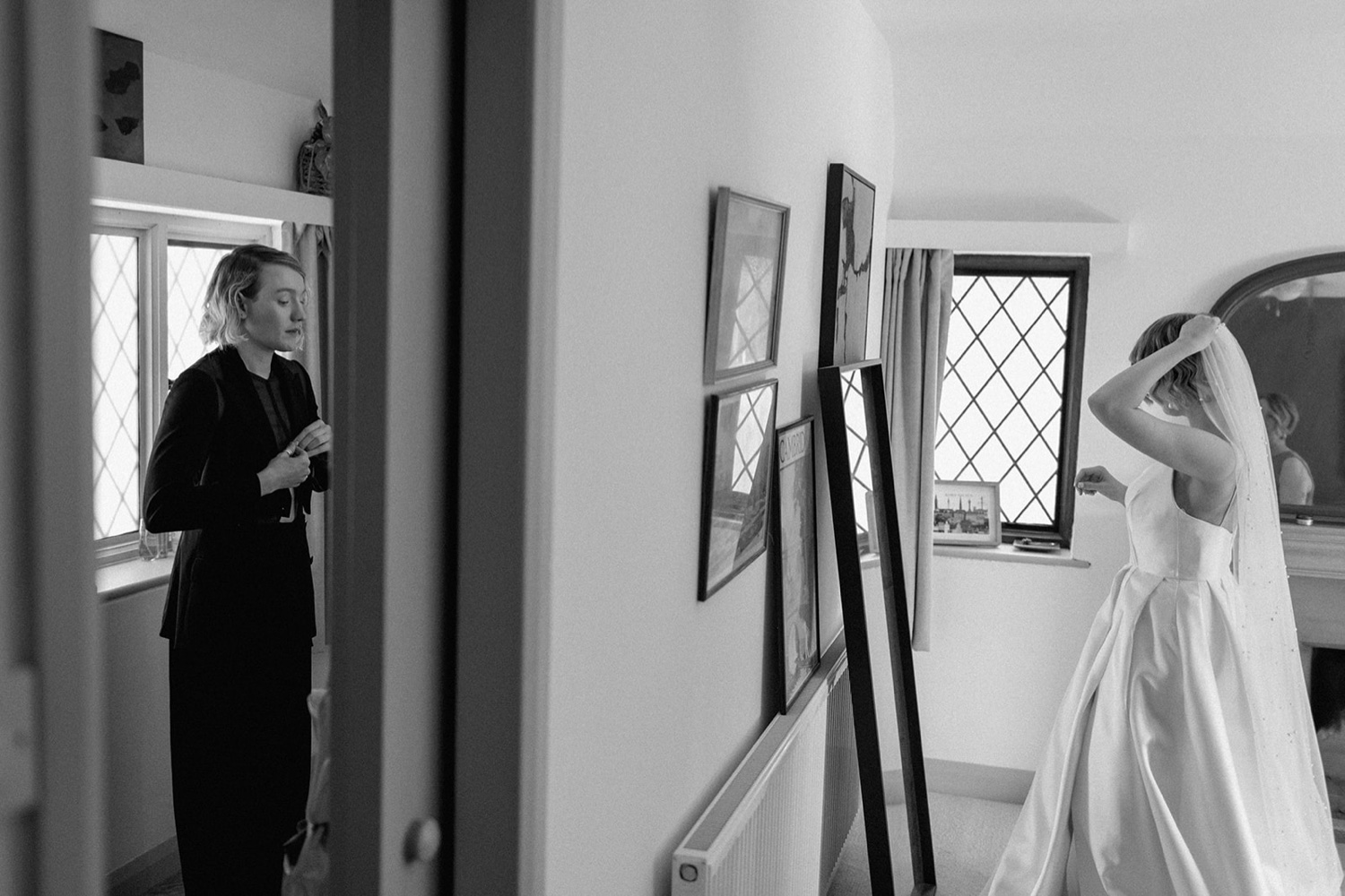Monochrome, Stylish Church Wedding, London - Heather Sham Photography