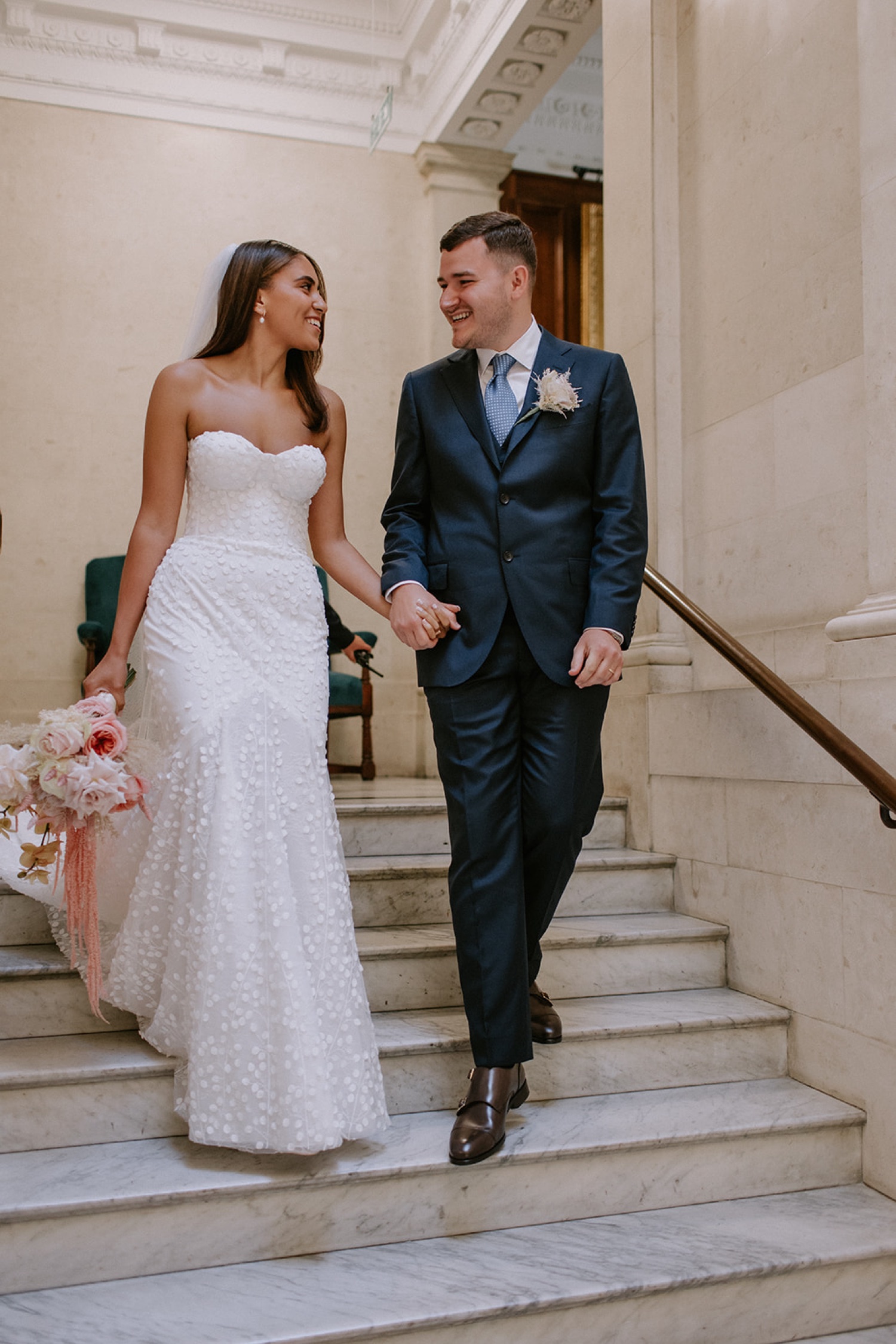 Stylish & Modern London Wedding at Marylebone Town Hall - Heather Sham ...