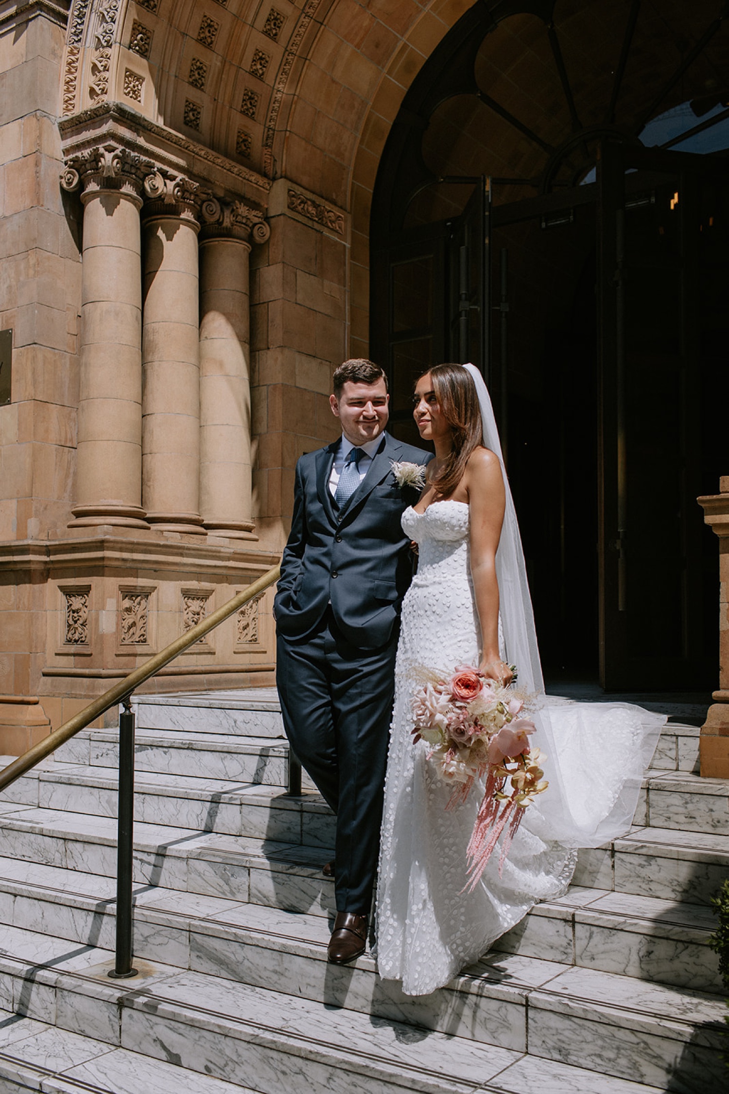 Stylish & Modern London Wedding at Marylebone Town Hall - Heather Sham ...
