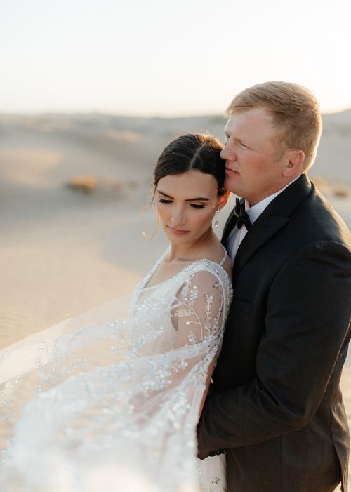 Utah Sand Dunes Bridals // Emilee and Heber | ashlynstottphotography.com