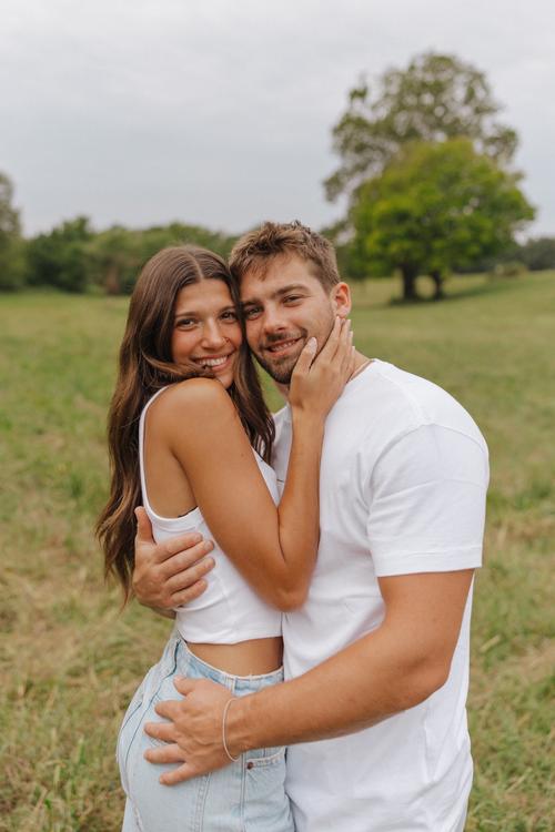 Macy & Noah's Candid Engagement Photos in Summertime - Julia Stroud ...