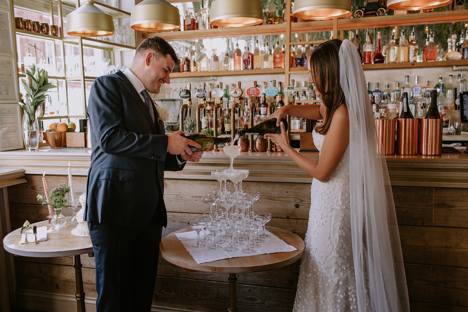 Stylish & Modern London Wedding at Marylebone Town Hall - Heather Sham ...