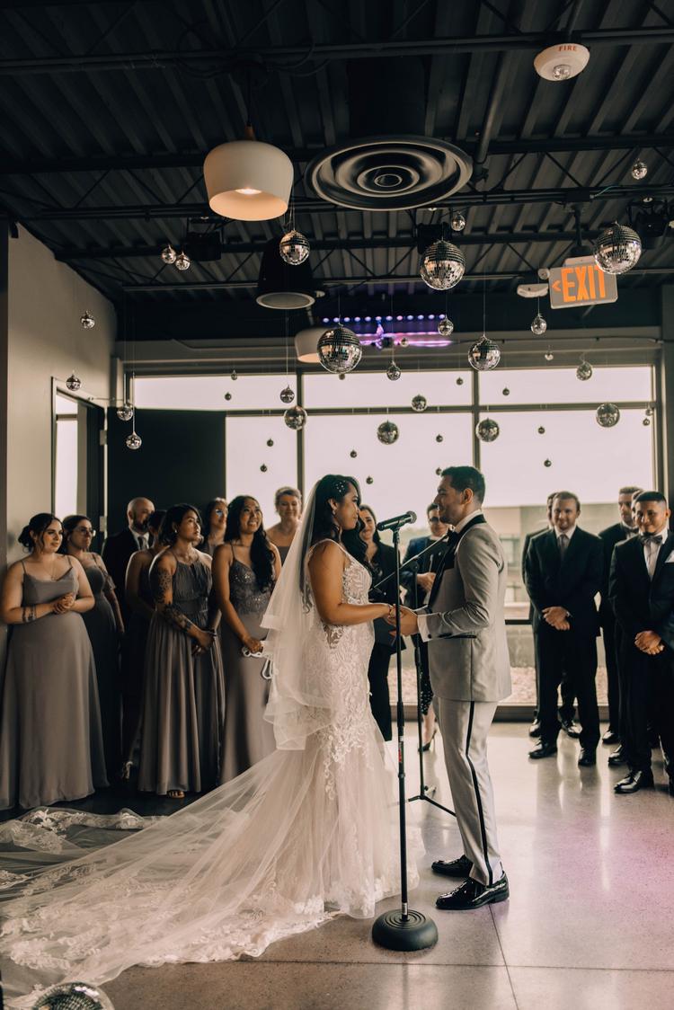 disco lady gaga inspired funky wedding — kim + urie ...
