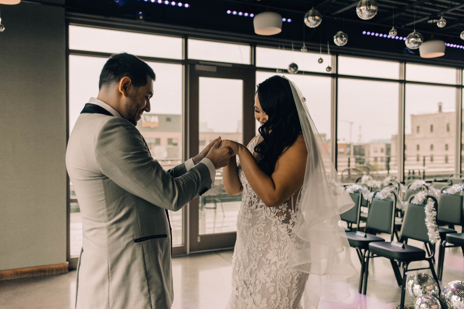 disco lady gaga inspired funky wedding — kim + urie ...