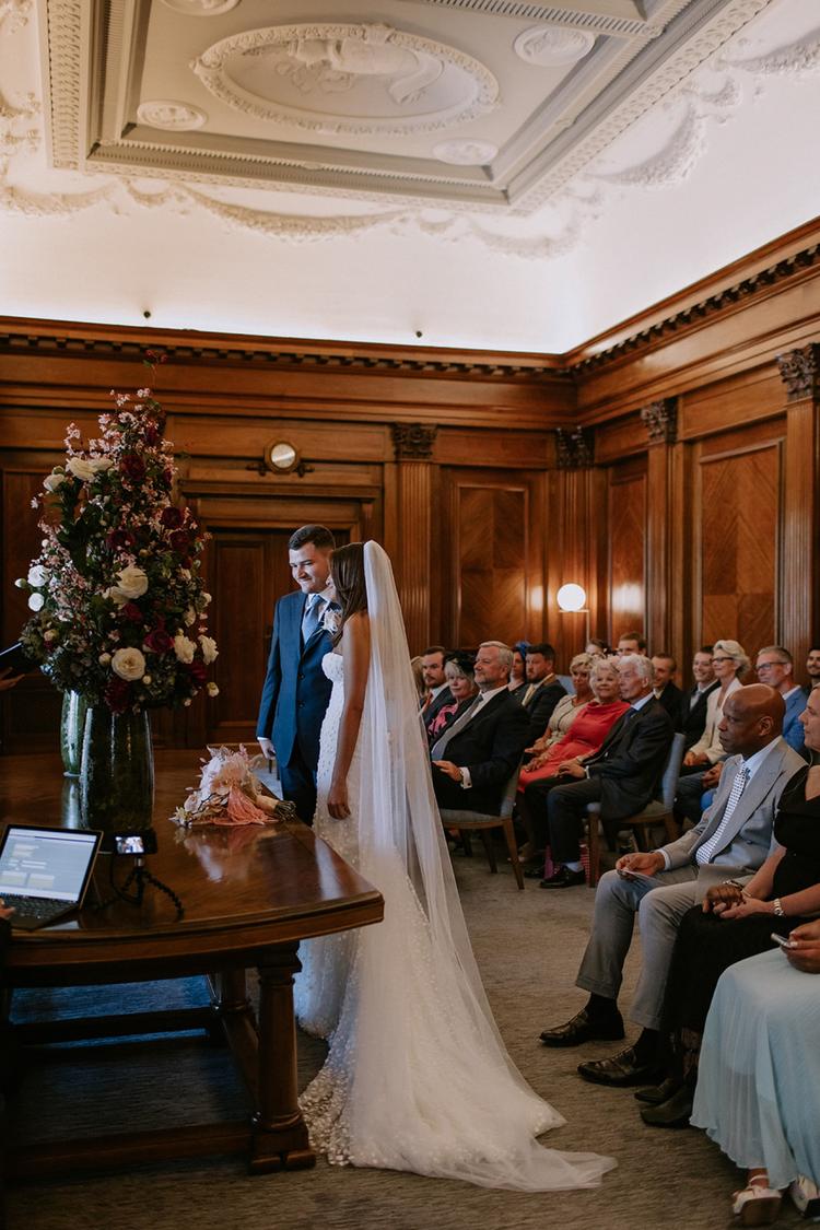 Stylish & Modern London Wedding at Marylebone Town Hall - Heather Sham ...
