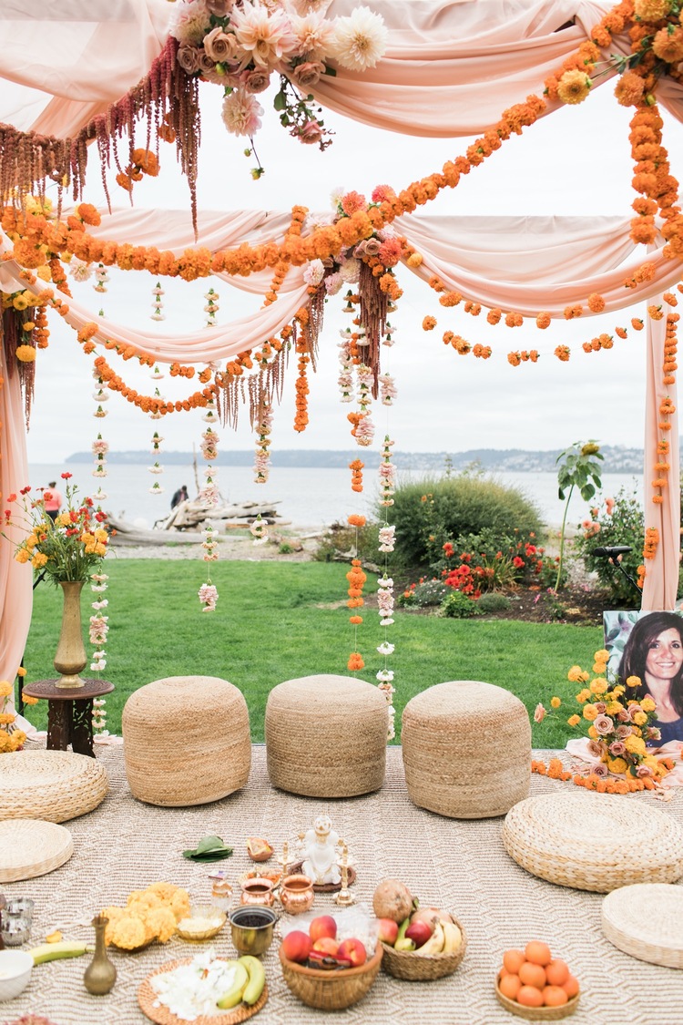 Marigold indian wedding | Beachweddingtips.com